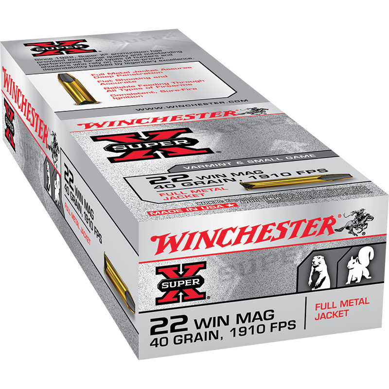 Winchester 50 Ct. 40 Gr. .22 Mag Super-X Ammo - Gebo's